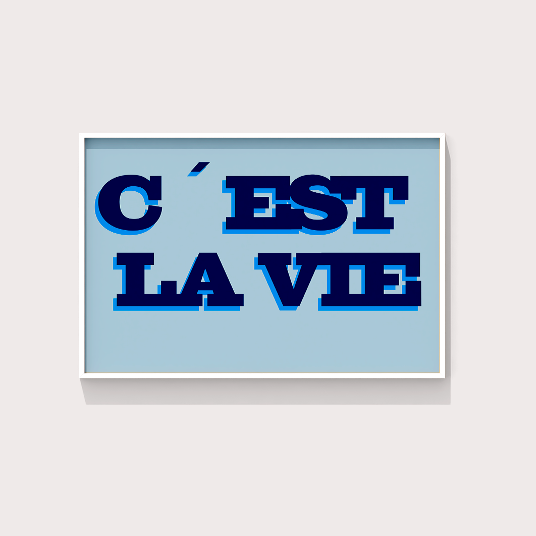Quadro com frase C´est La vie | LARTESTUDIO - LARTESTUDIO